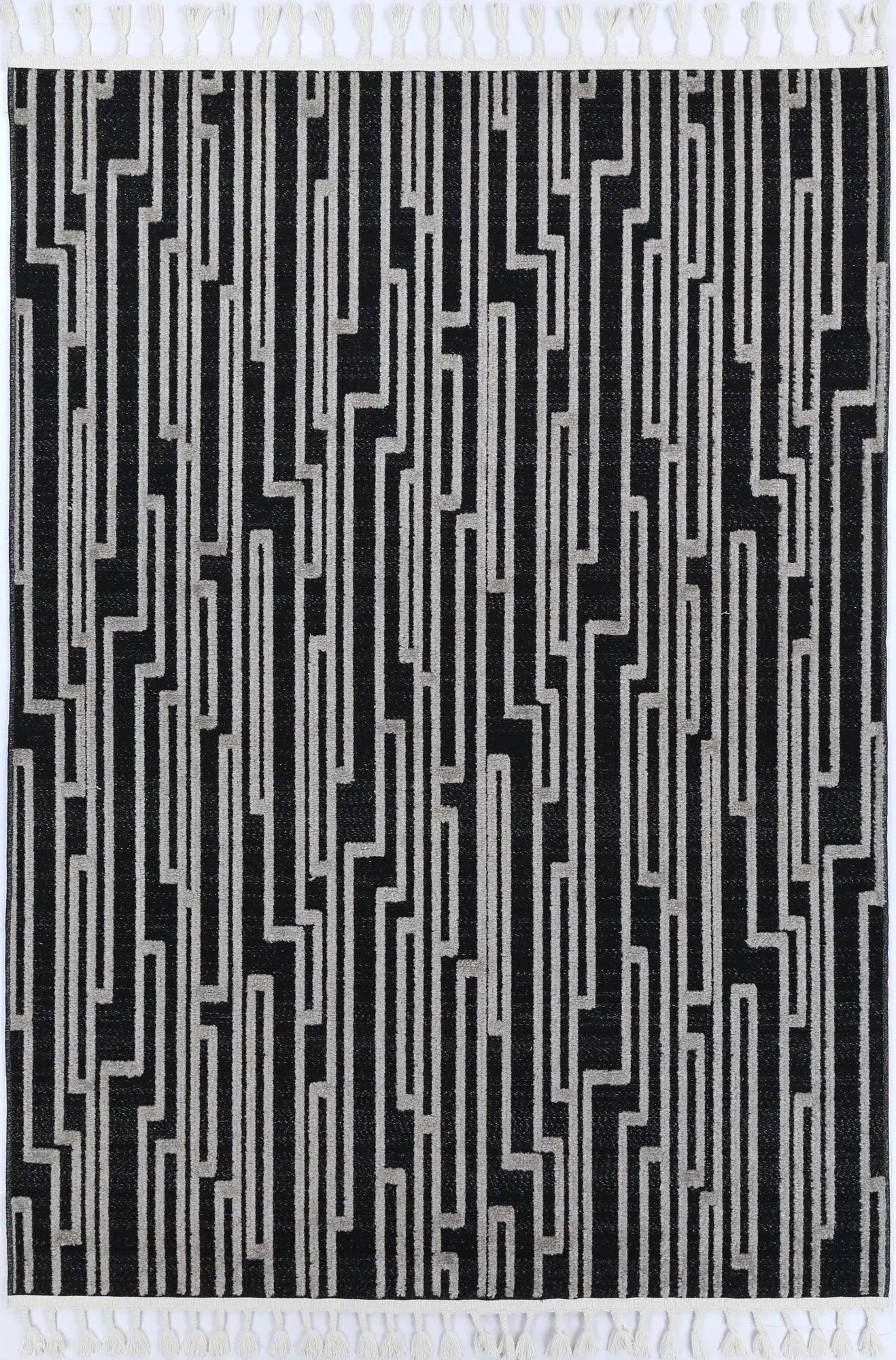 Aegean Anthrasite Grey Matrix Rug – DecoRug