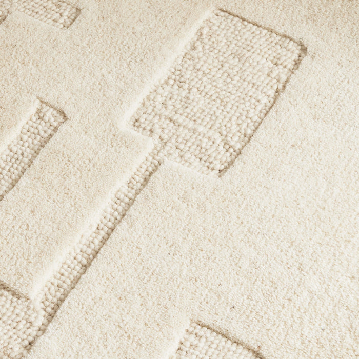 Albion Ivory Wool Rug | DecoRug Hand-Tufted Luxury