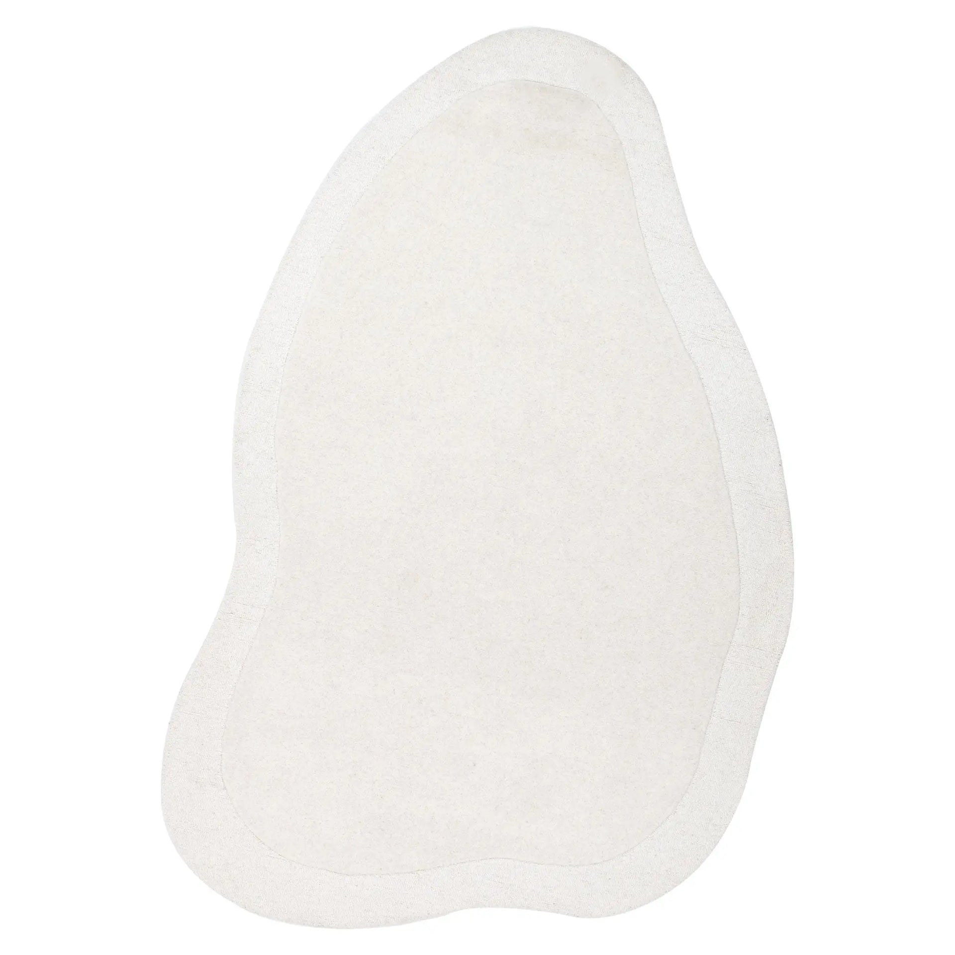 Archer Wool Irregular Rug Ivory - DecoRug