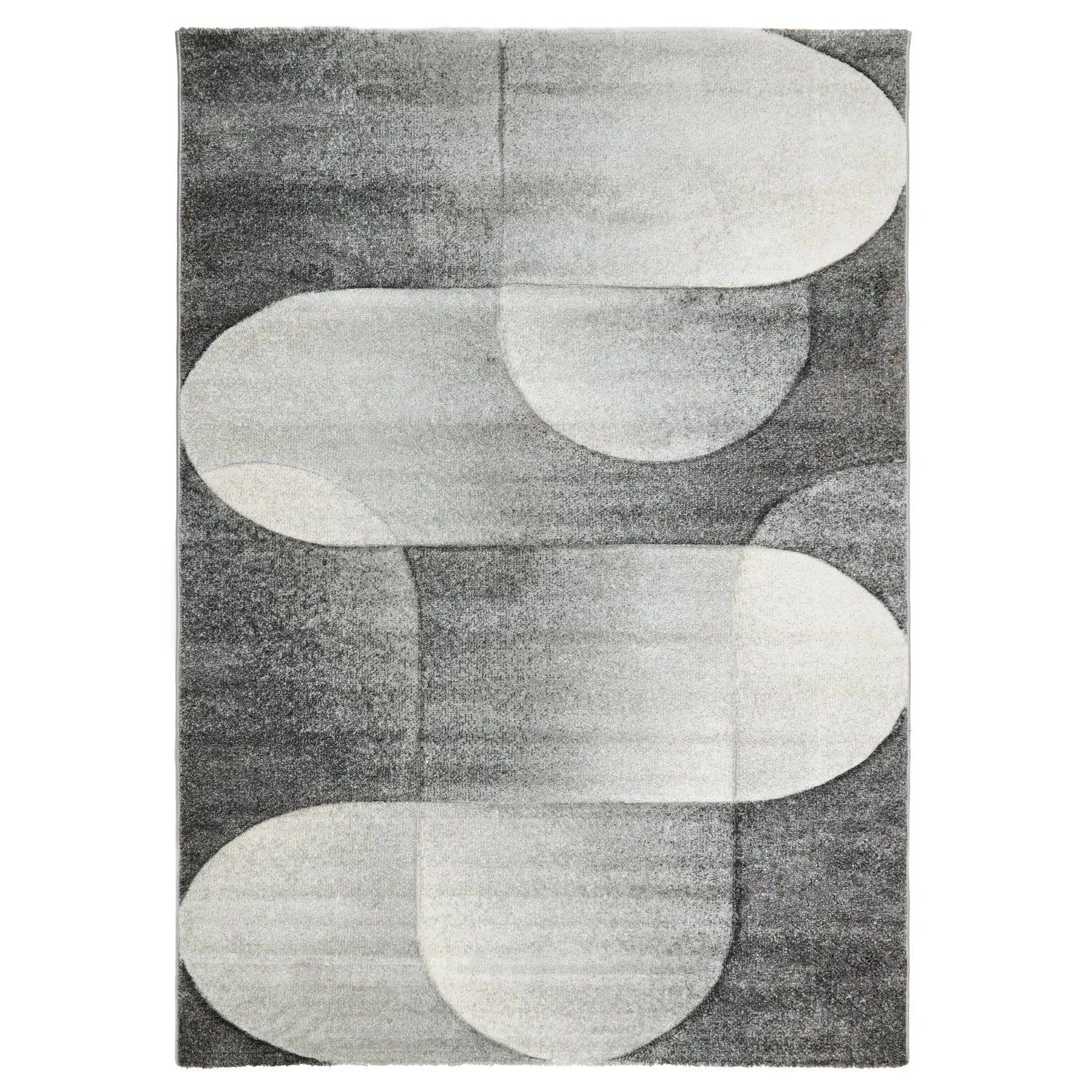 Dante Grey Patterned Rug – Modern Geometric Grey Area Rug – DecoRug