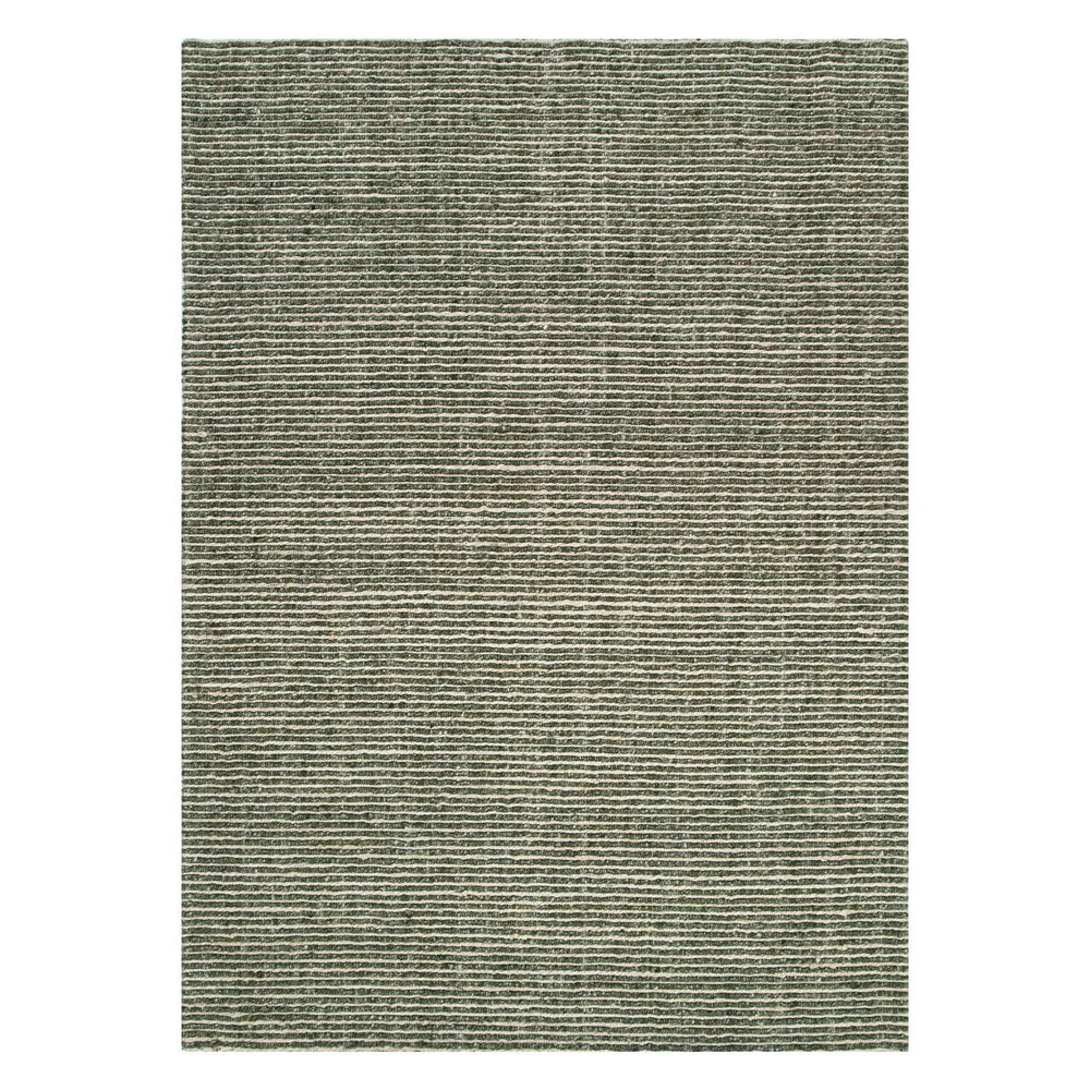 Henley Jute and Wool Floor Rug Olive - DecoRug