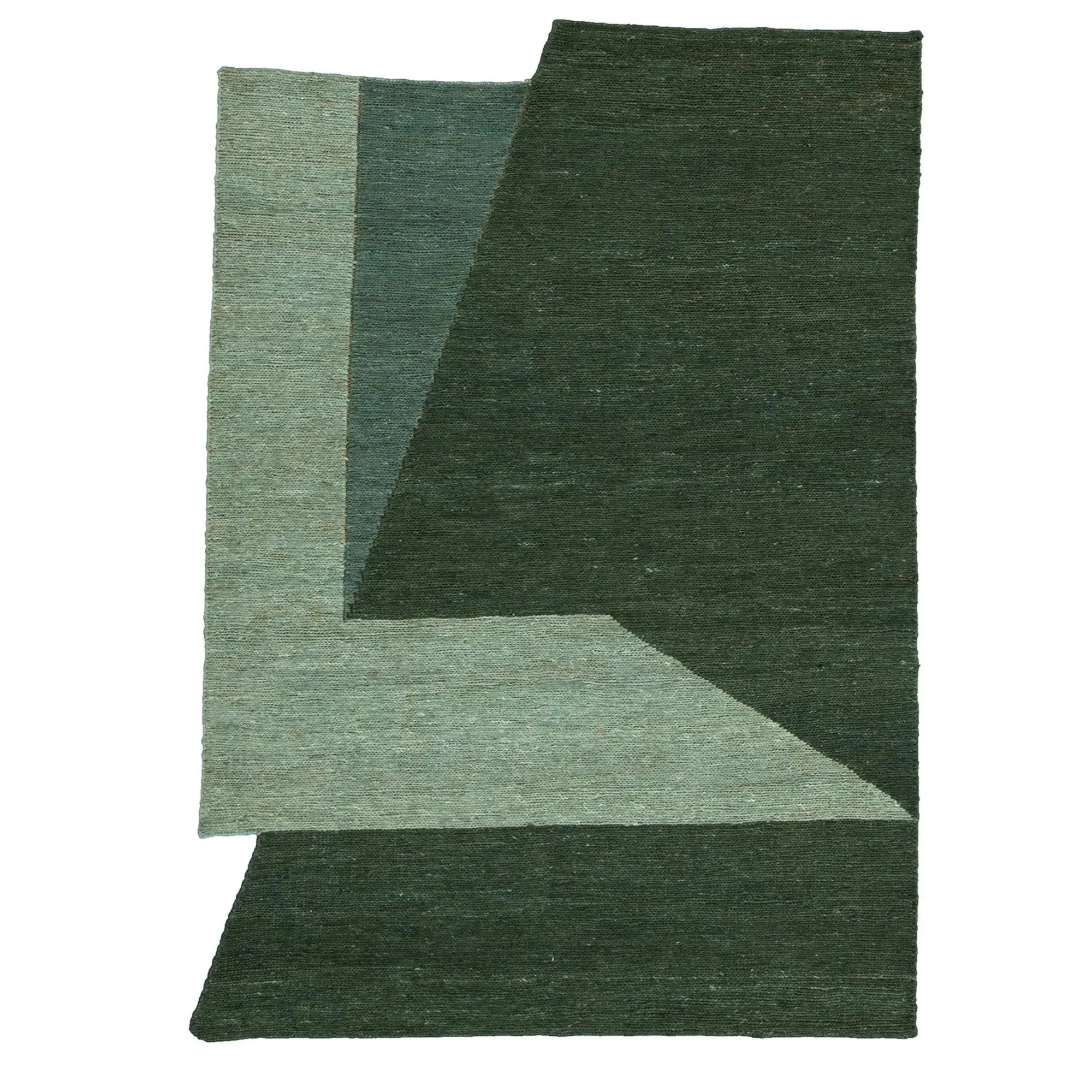 Mayfield Irregular Jute Rug Green - DecoRug